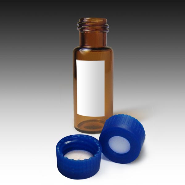 MSQ Vial Kit: Amber Screw Vials with Marking Spot and Caps with PTFE ...