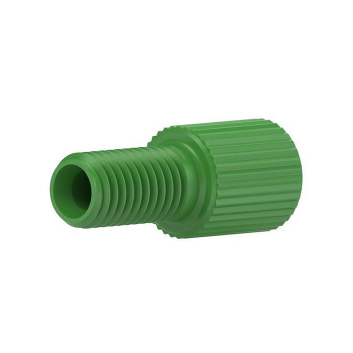 Delrin® Flangeless Male Nut for 1/8" OD Tubing, Green - Analytical ...