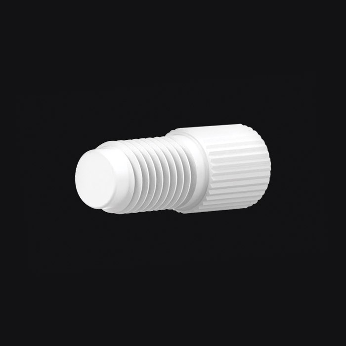 Plug for 5/16-24 Flat Bottom Port - Analytical Sales and Services, Inc.