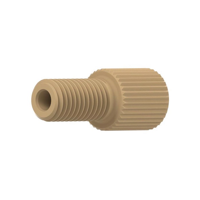 Flangeless Nut for 1/16” OD Tubing, 10-32 Flat-bottom - Analytical ...